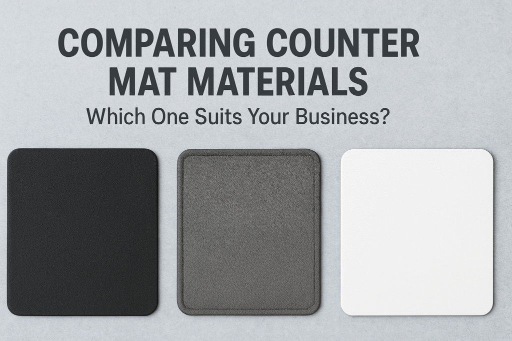 Comparing Counter Mat Materials: Which One Suits Your Business